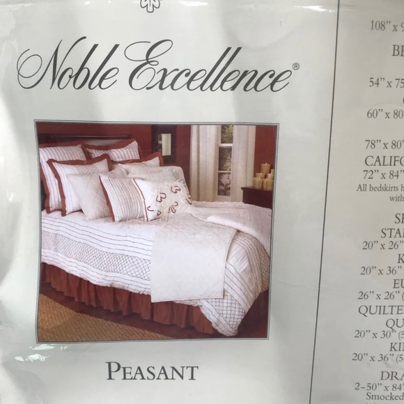 Noble Excellence | Bedding | Nwt Cotton Duvet Cover W Euroshams | Poshmark